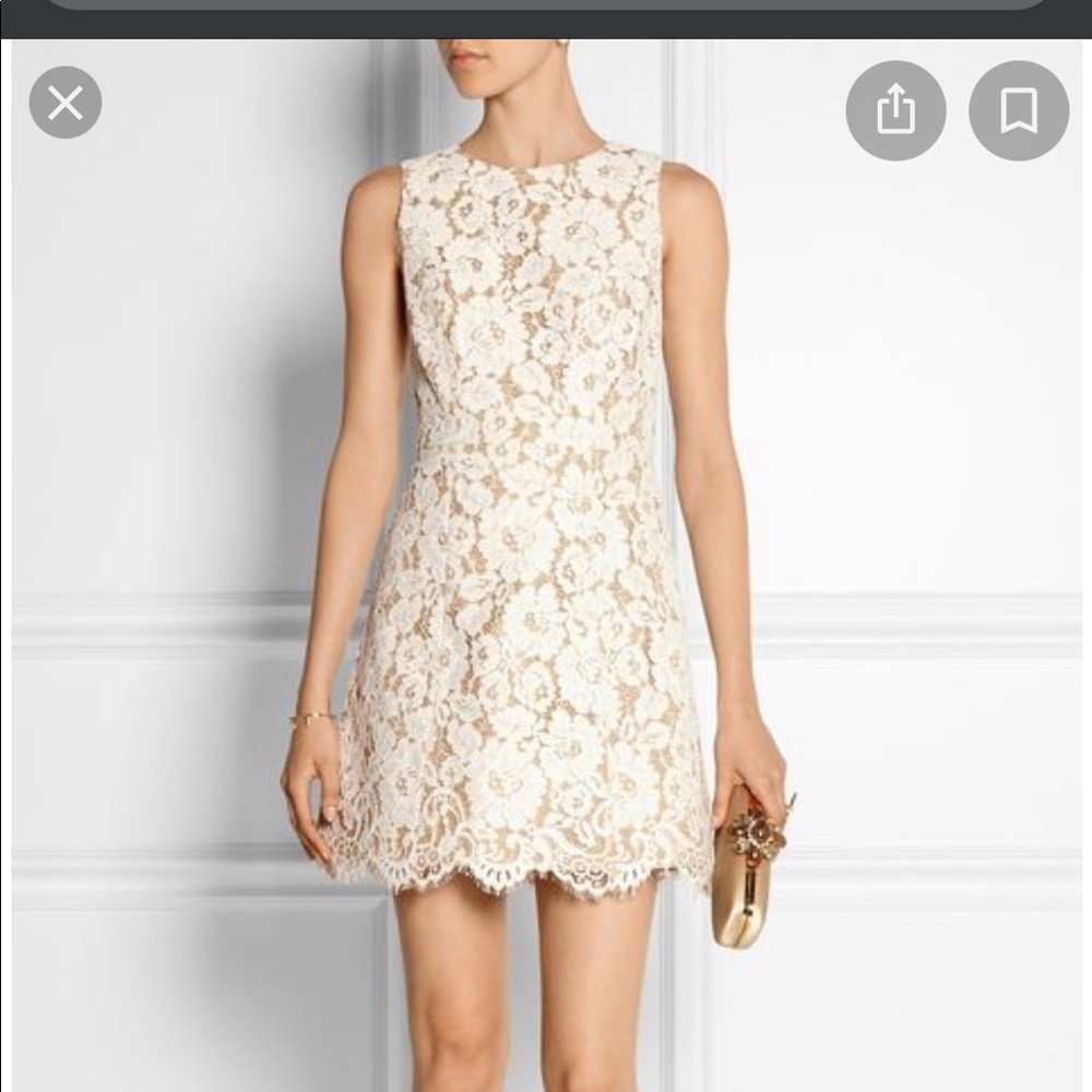 Alice & Olivia Leann Lace Mini Dress - Gem